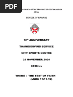 Caleb Chinyadza Tombstone Unveiling Program | PDF