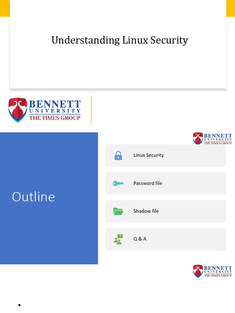 Lecture-3.3 - Linux Security | PDF | Computer File | User (Computing)