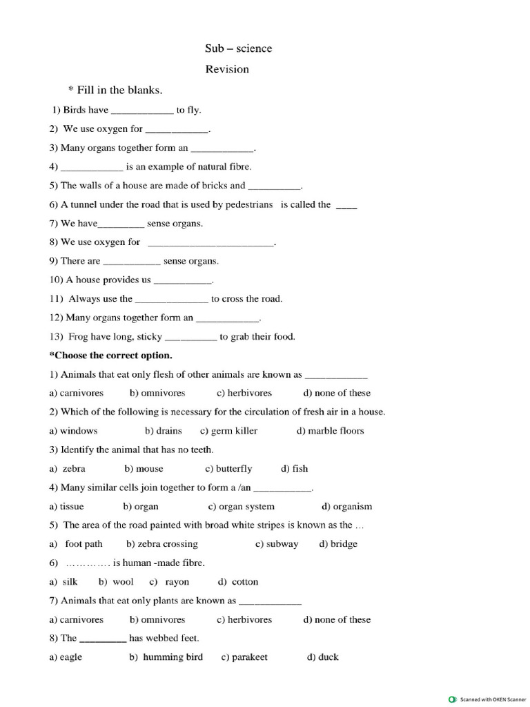 SA - 1 Science Revision 24 | PDF