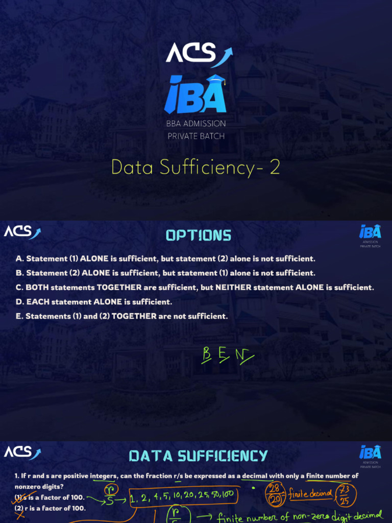 ACS IBA BBA Analytical 05 | PDF