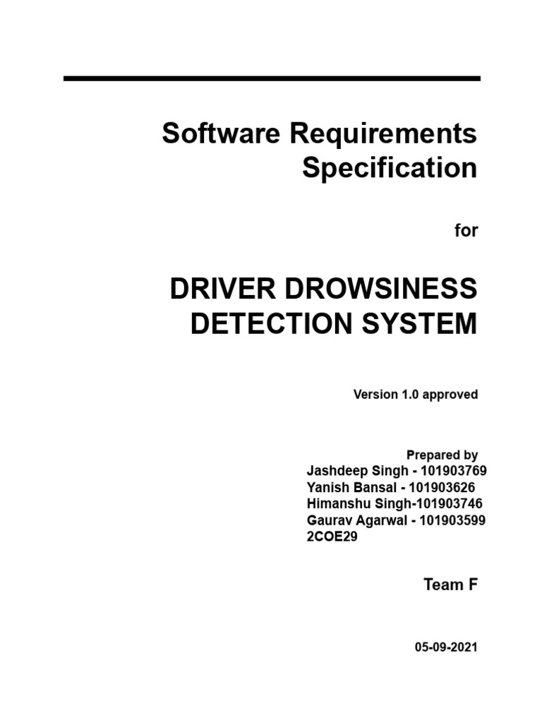 TeamF_Srs | PDF | Android (Operating System) | Arduino