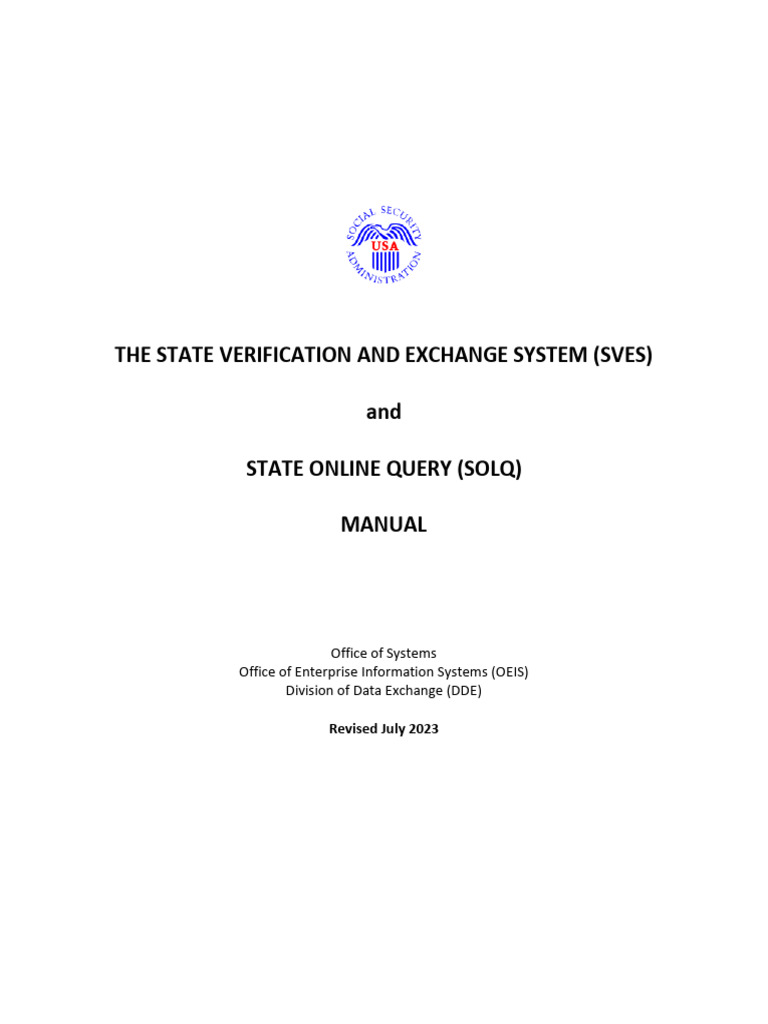 Sves Solq Manual | PDF | Databases | Social Security Number