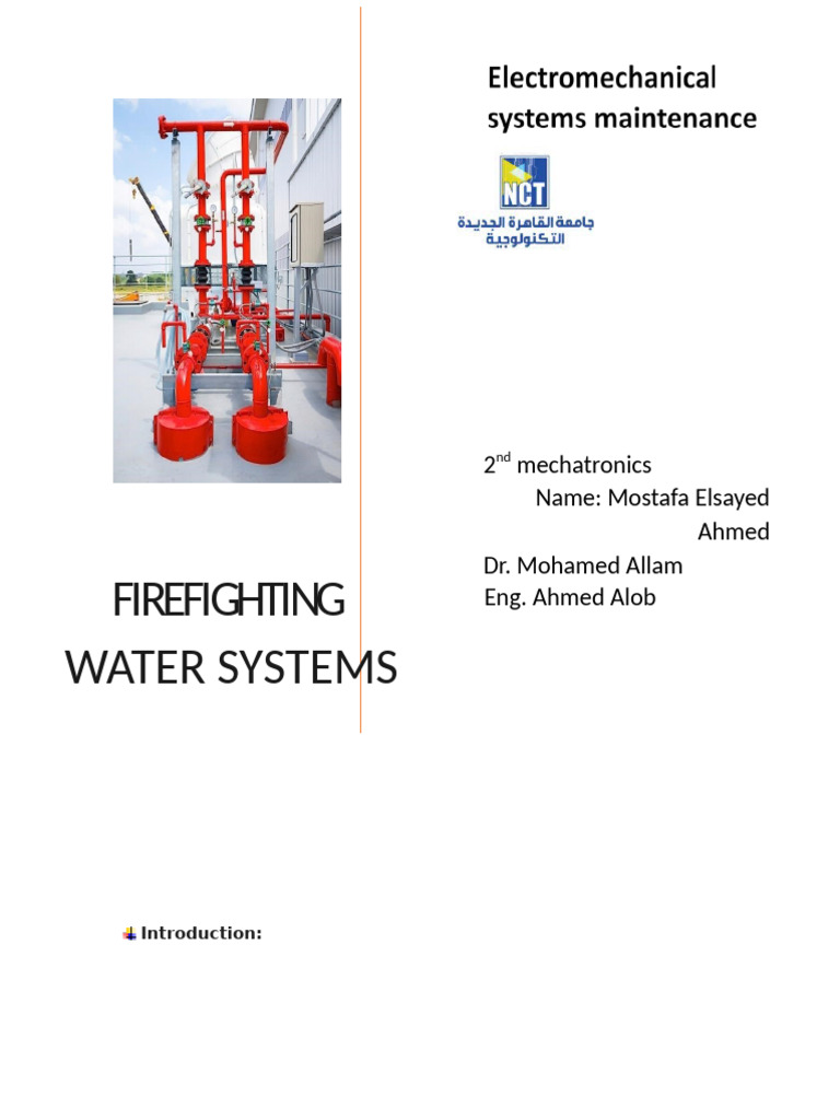 Introduction | PDF | Firefighting | Fire Sprinkler System
