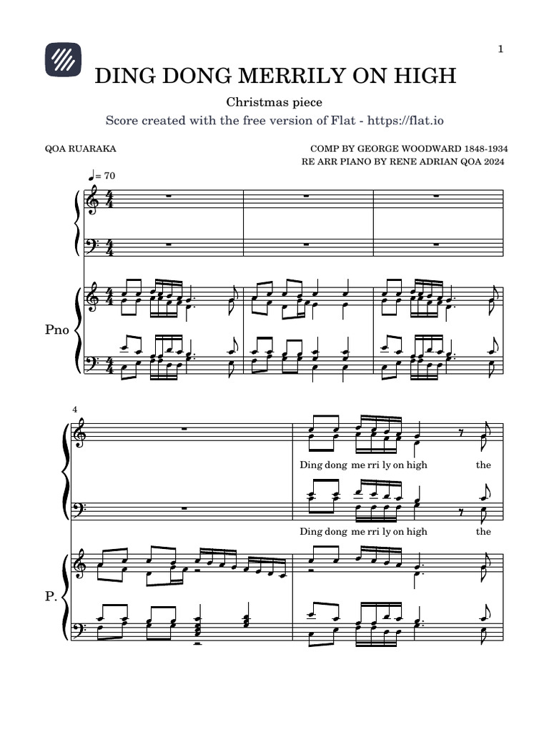 Ding Dong Merrily On High | PDF