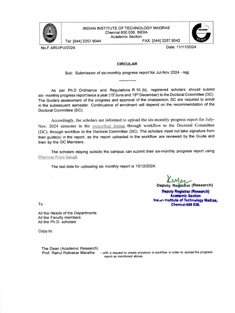 PhD - Progress Report - Jul - Nov 2024 | PDF