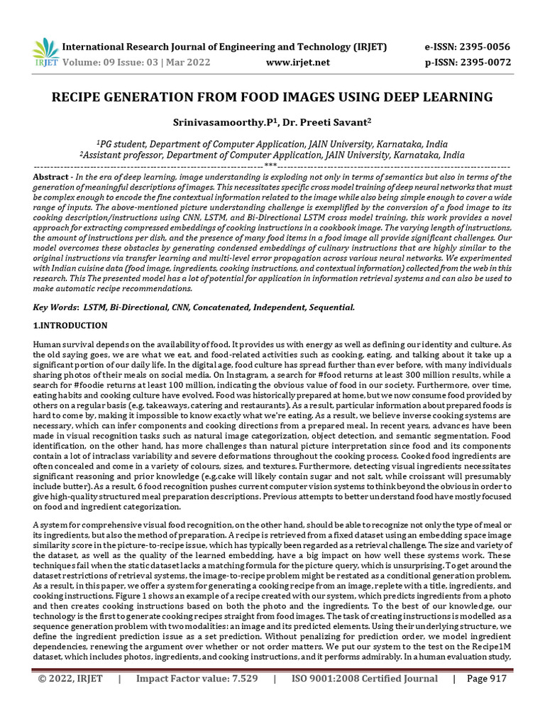 IRJET-V9I3170 | PDF | Statistical Classification | Deep Learning