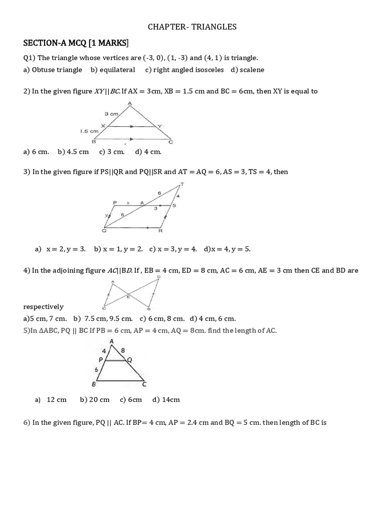 Chapter 6 Triangles | PDF | Triangle | Polytopes