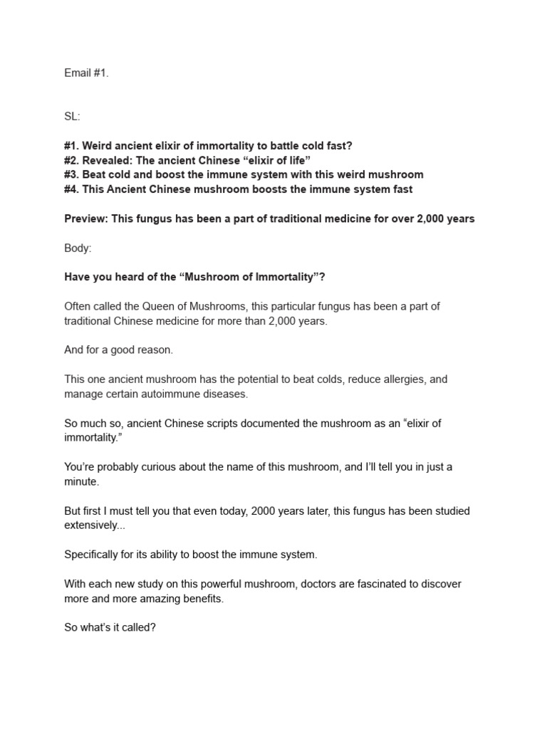02-Product Oriented Emails Example. | PDF | Medical Specialties ...