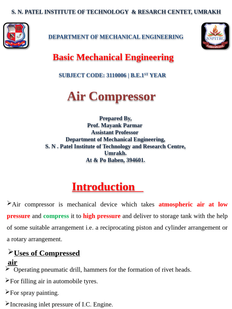 Air Compressor | PDF | Pump | Gases