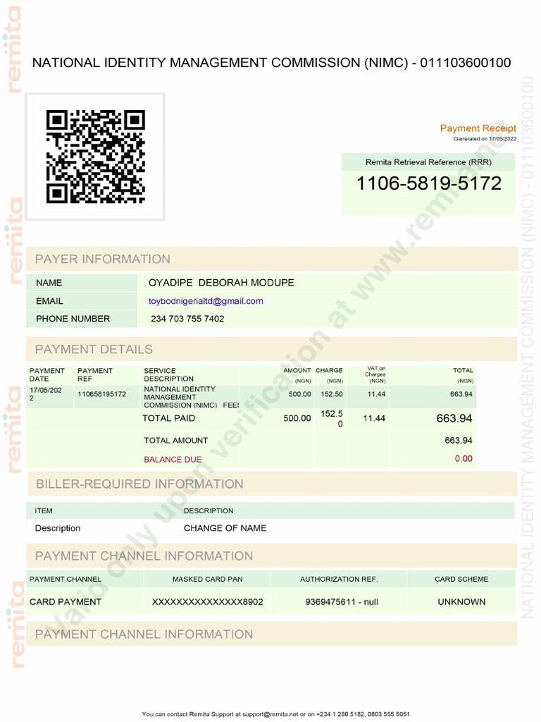 Costomer Remita | PDF