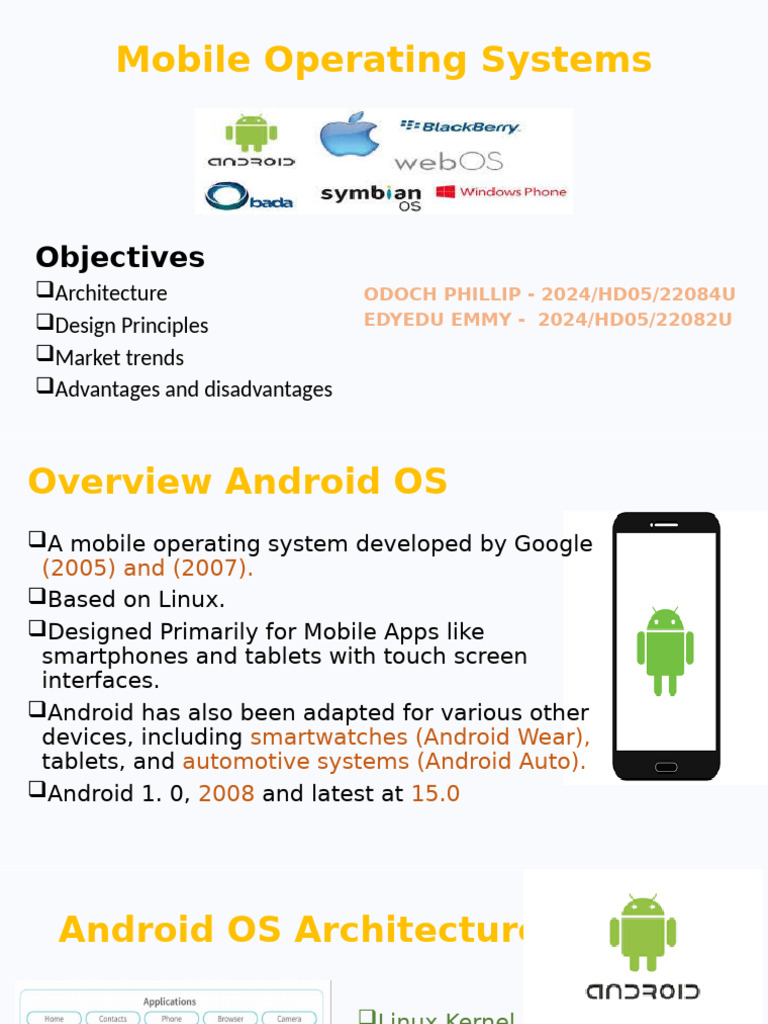 Mobile Operating Systems | PDF | Android (Operating System) | Operating System