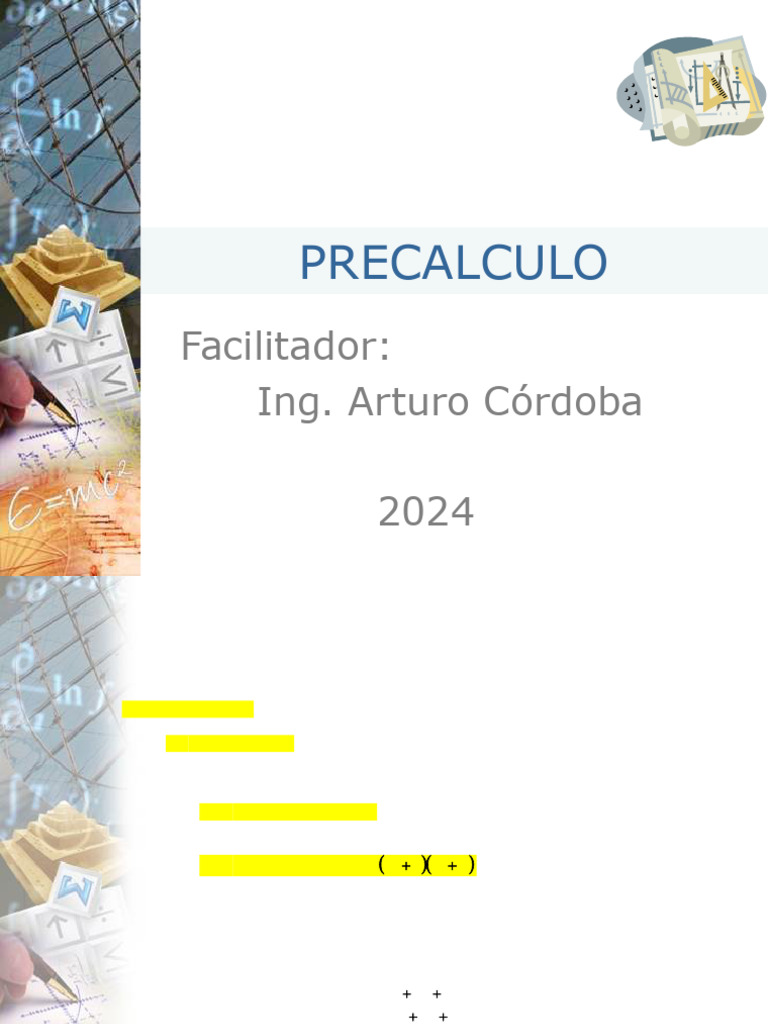 1- Introducción a precalculo | PDF | Números | Factorización
