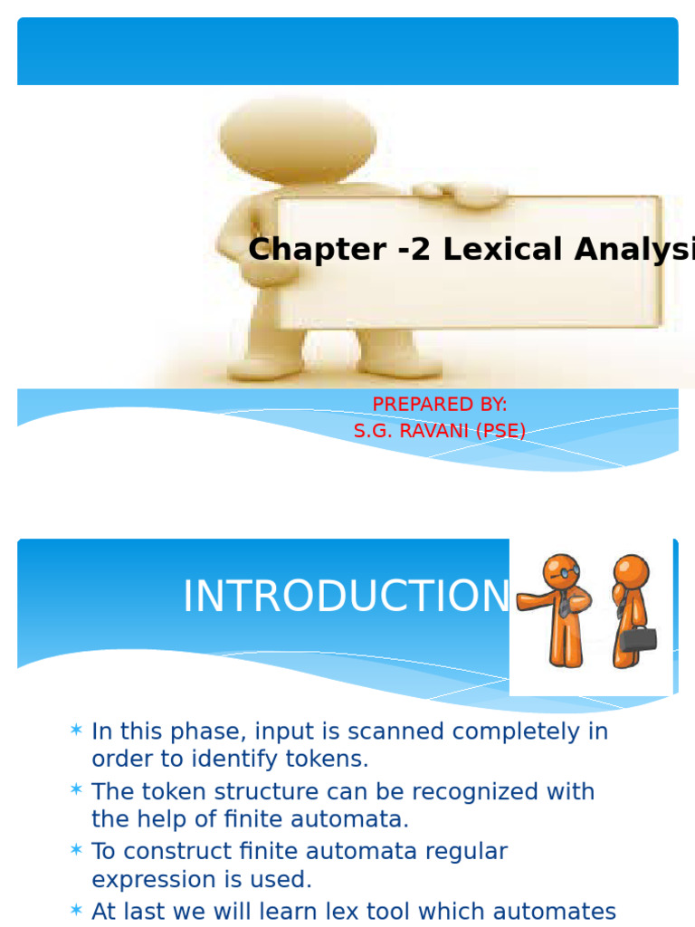 Chapter - 2 Lexical Analysis | PDF | Computing | Formalism (Deductive)