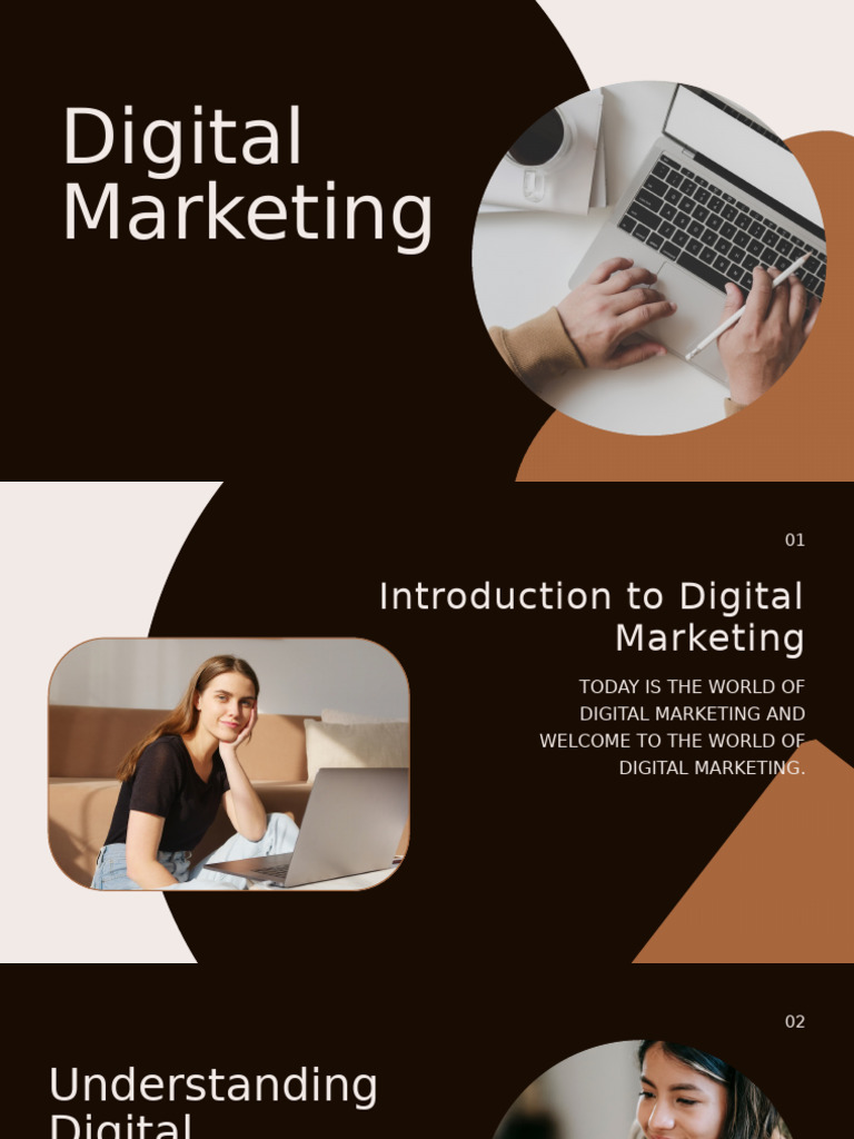 Brown Simple Digital Marketing Presentation | PDF