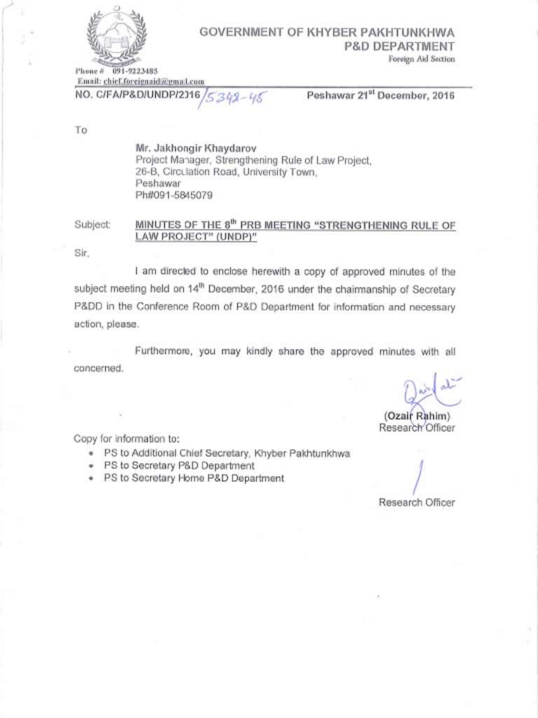 8th PRB Meeting Minutes Feb 11,2016 | PDF