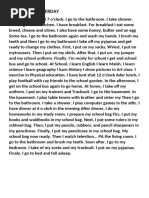 Emma's Daily Routine - Reading Worksheet | PDF