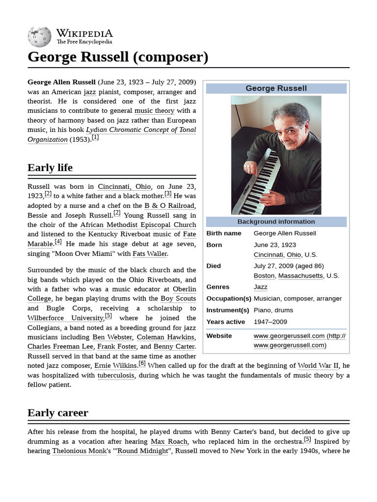 George Russell (Composer) | PDF | Musical Compositions | Elements Of Music