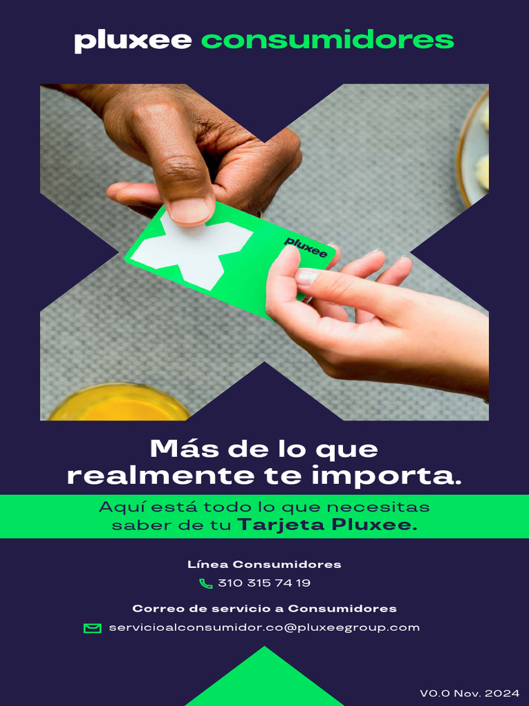 Guía Completa de la Tarjeta Pluxee | PDF | Aplicación movil | Software ...