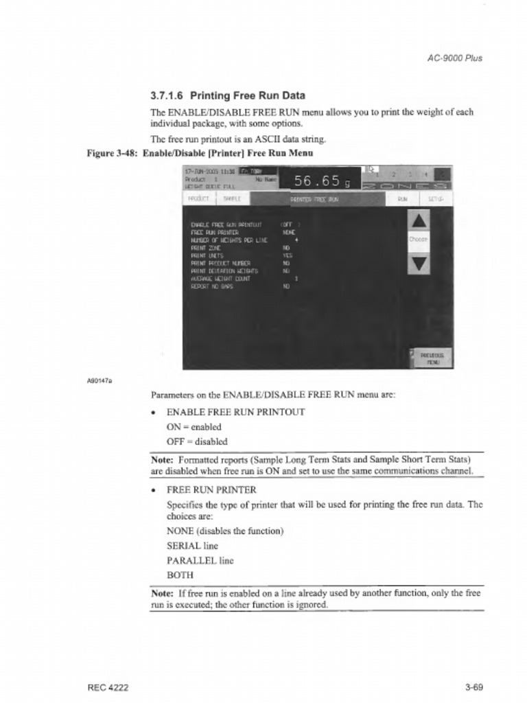 AC-9000 Plus Free Run Data Printing Guide | PDF | Calibration ...