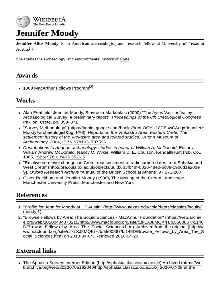 Jennifer_Moody | PDF | Crete | Archaeology