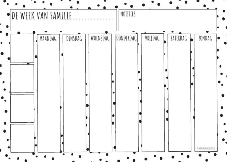 Weekplanner Familie | PDF