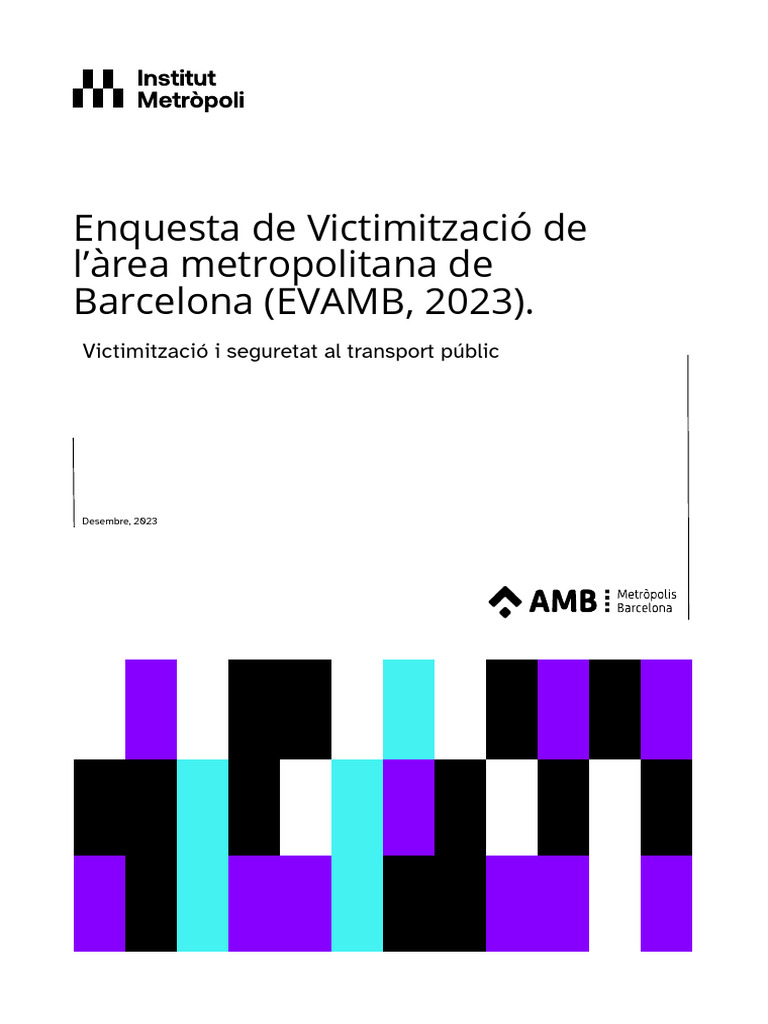 Informe EVAMB 2023 - Seguretat Transport Públic | PDF