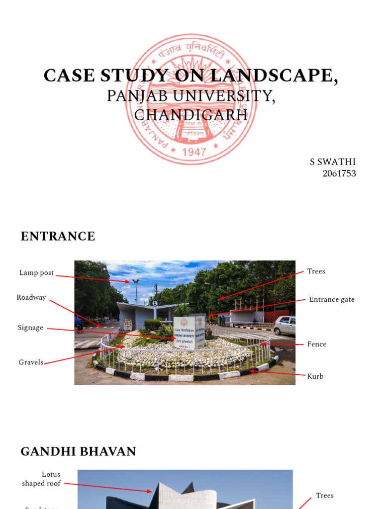 Panjab University Campus Landscape Case Study | PDF | Shrub | Lawn