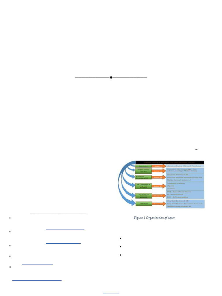 Machine Learning In Agriculture Pdf Machine Learning Regression