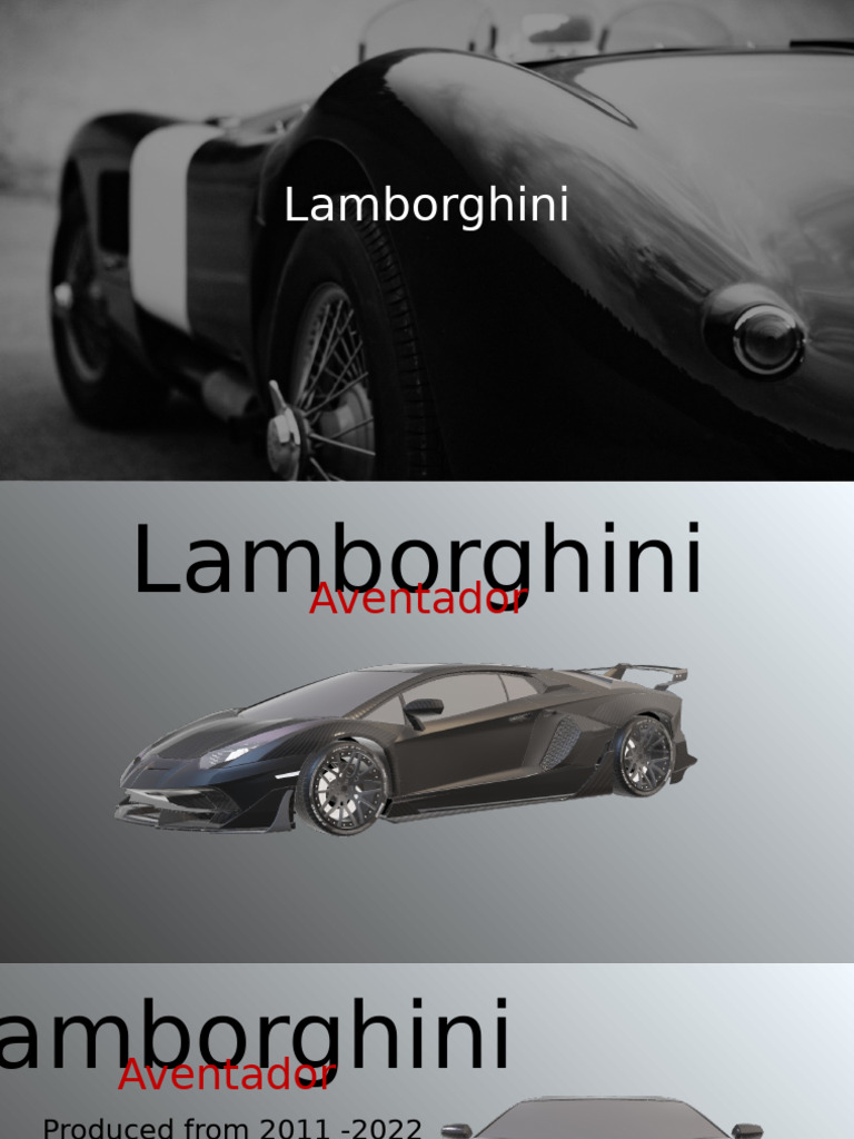Lamborghini Aventador Specs & Pricing | PDF