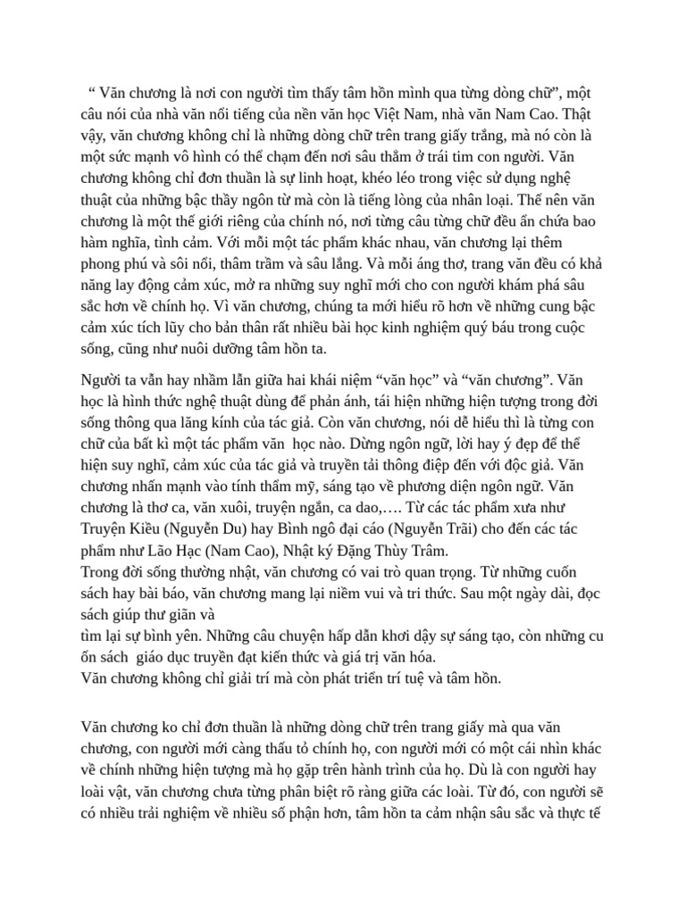 S C M NH C A Văn Chương | PDF