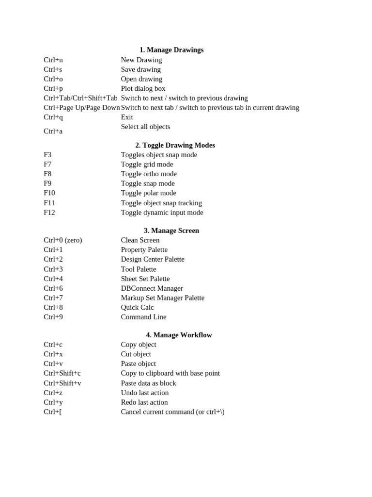 auto_cad_commands | PDF | 3 D Computer Graphics | Dimension