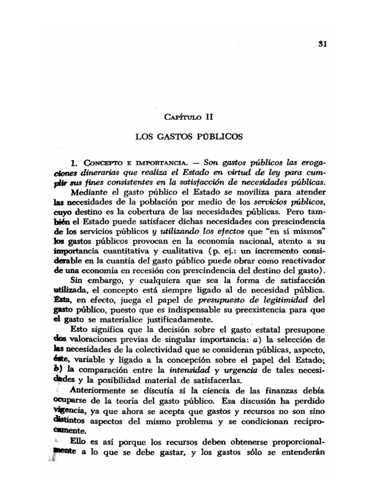 Concepto y Características del Gasto Público | PDF | Presupuesto ...