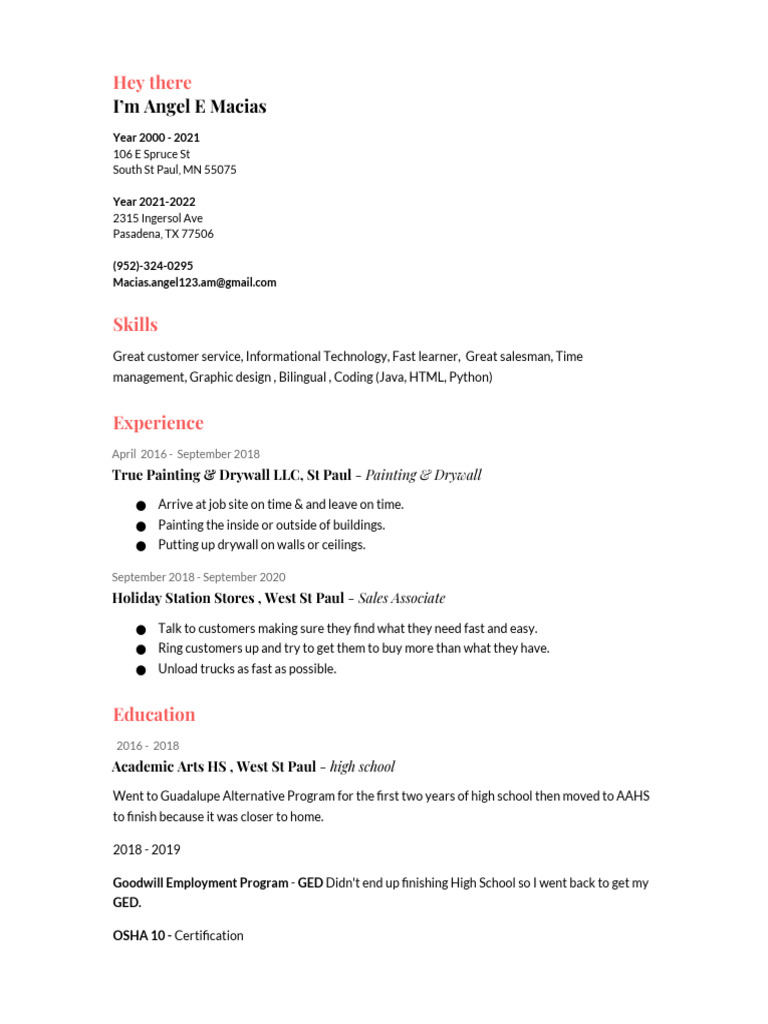 Resumes | PDF