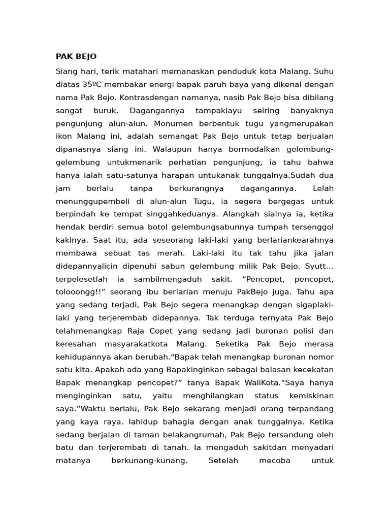 Pak Bejo | PDF