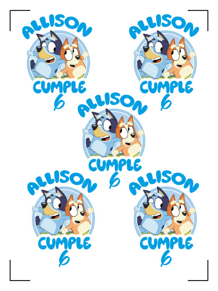 Bluey 10 x10 | PDF