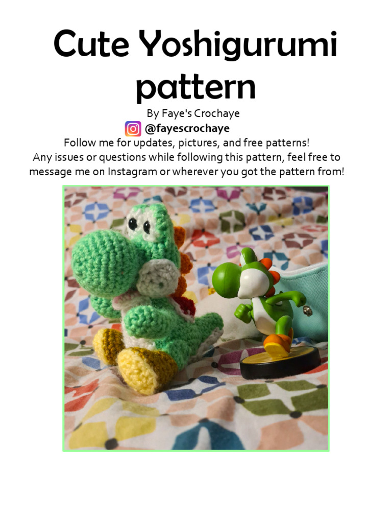 Yoshi Pattern | PDF | Textile Arts | Textiles