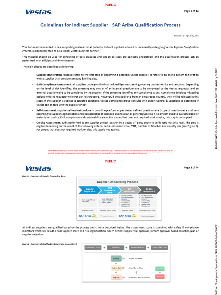 Guidelines For Qualification Process in Sap Ariba - Pdf.coredownload - Inline | PDF ...