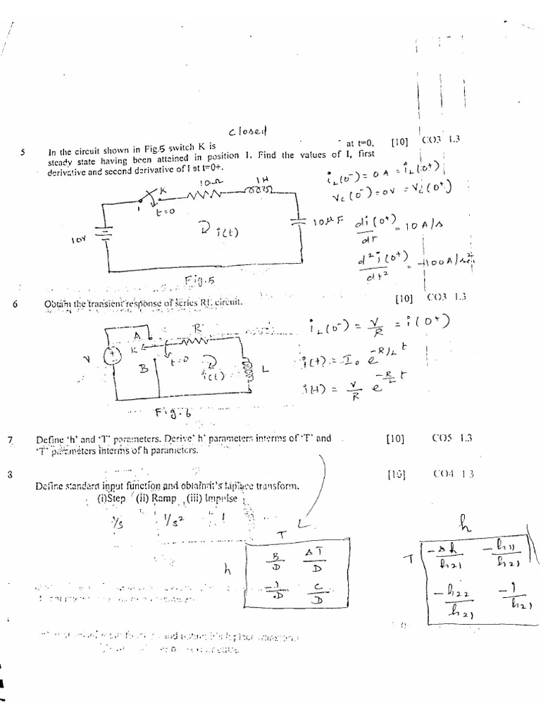 IAT-III Question Paper With Solution of 18EC32 Network Theory Nov-2019 ... IAT-III Question Paper With Solution of 18EC32 Network Theory Nov-2019 ...