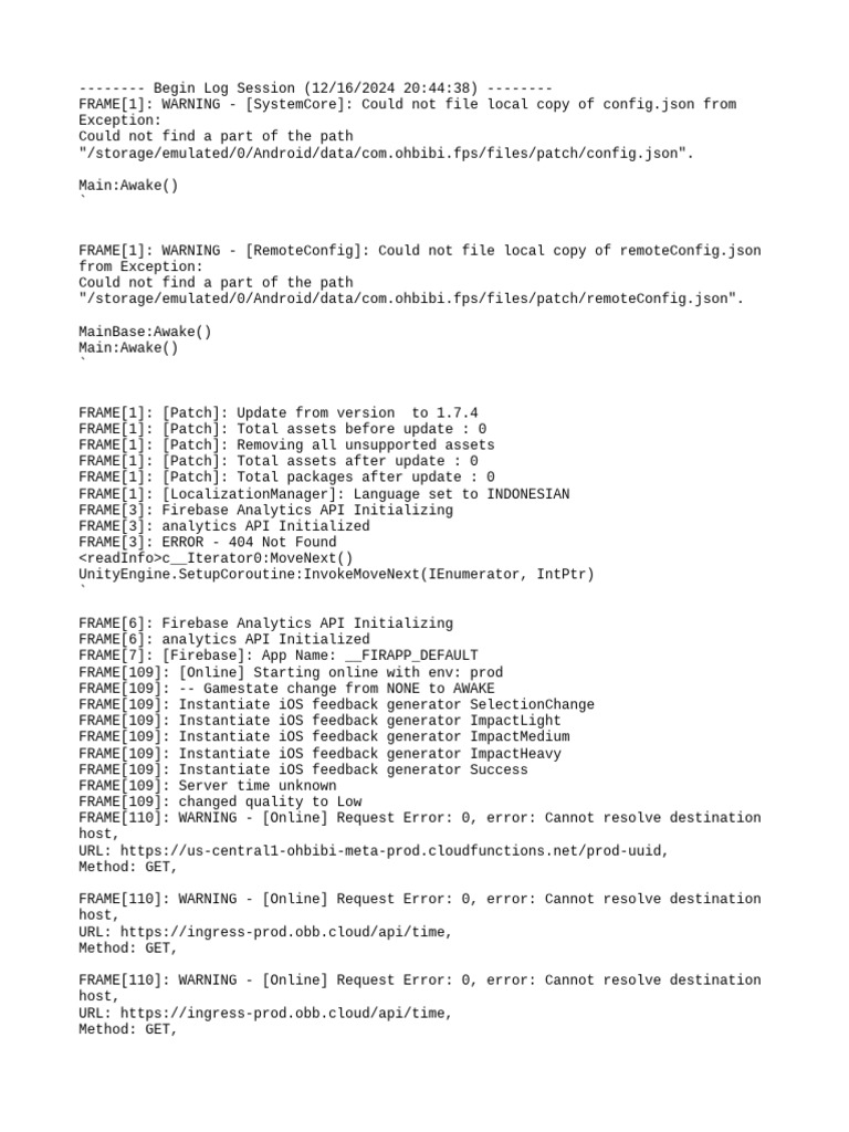 Log | PDF | Frame Rate | Software