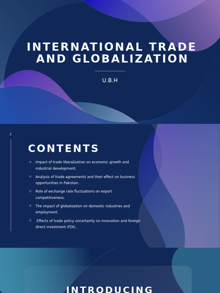 International Trade and Globalization | PDF | Free Trade | Economic Growth
