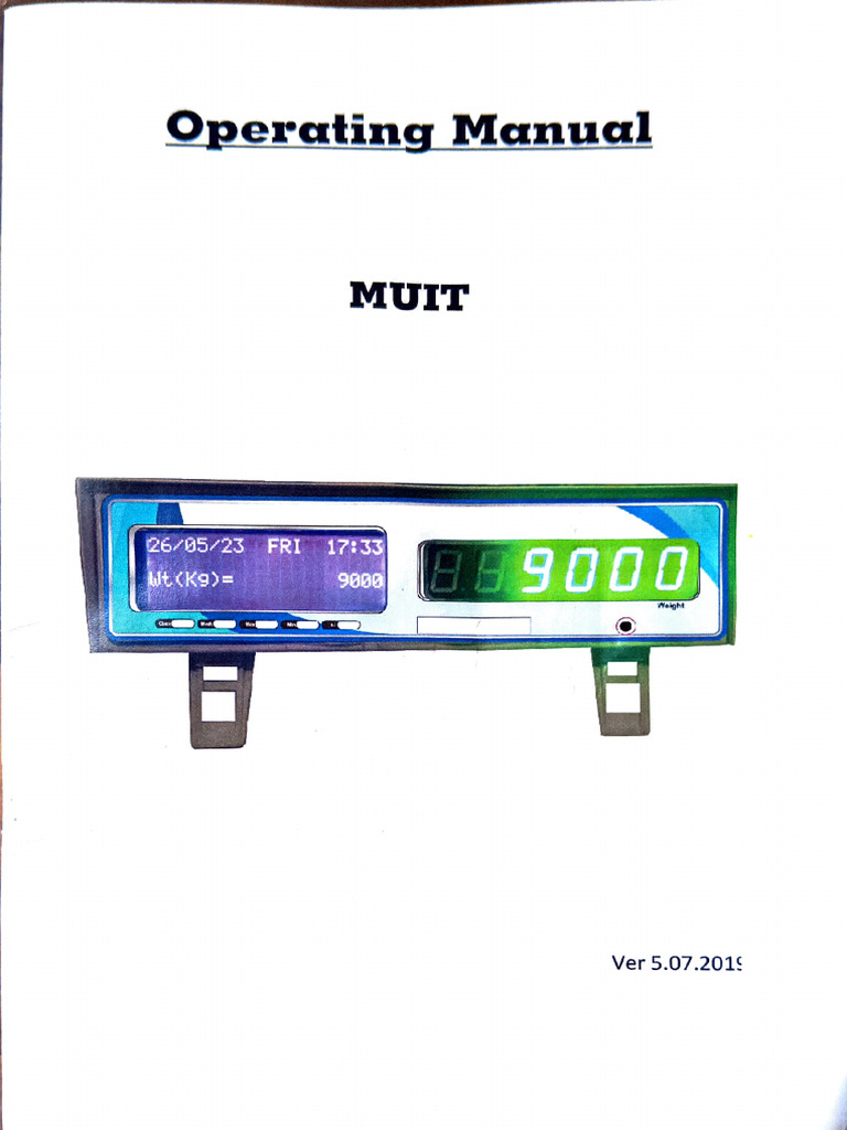 MUIT Operation Manual-User Manual | PDF