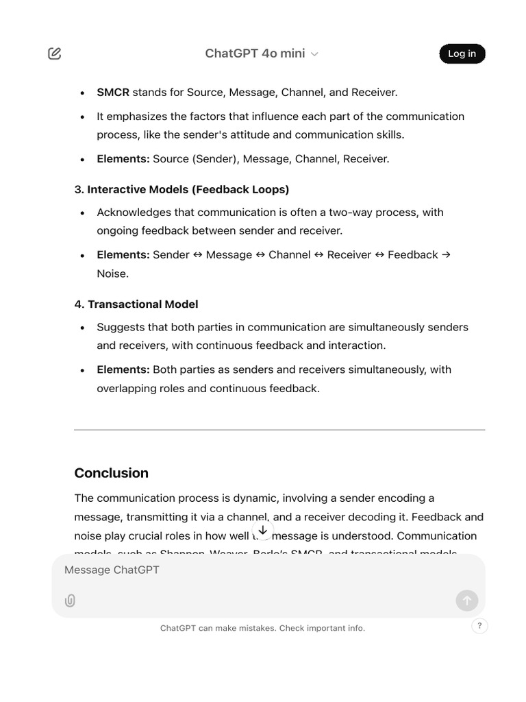 Understanding Communication Models | PDF