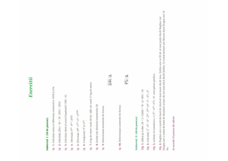 Exercitii | PDF