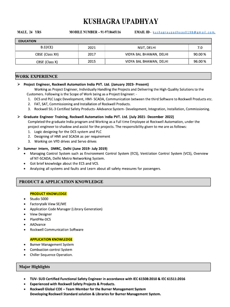 Resume Kushagra | PDF