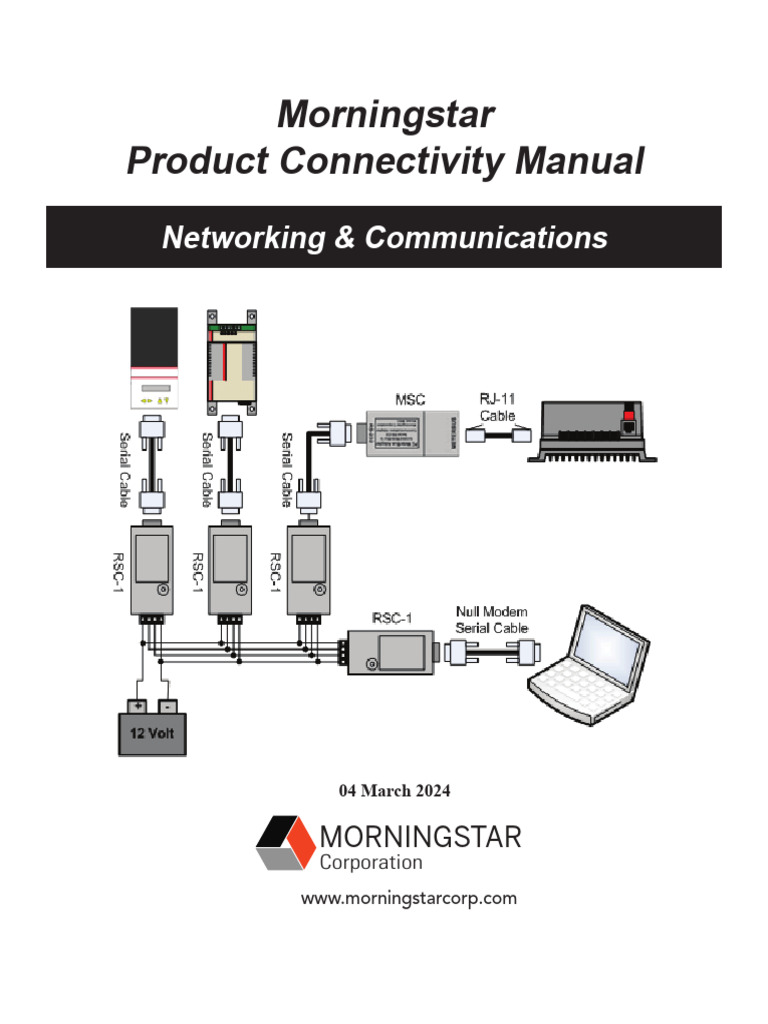Technical Doc Morningstar Product Connectivity Manual Networking ...