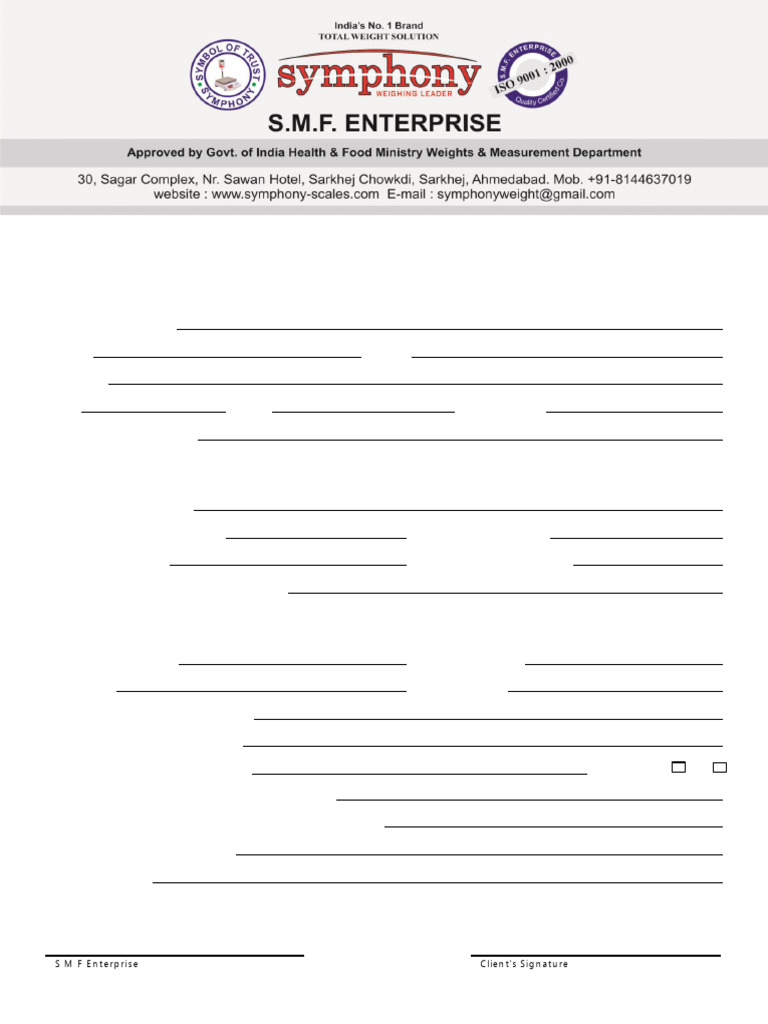 Contract Form Blank-2 | PDF