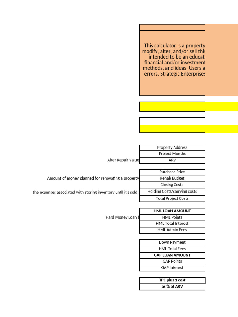Ultimate Flip Calculator Guide | PDF | Interest | Investing