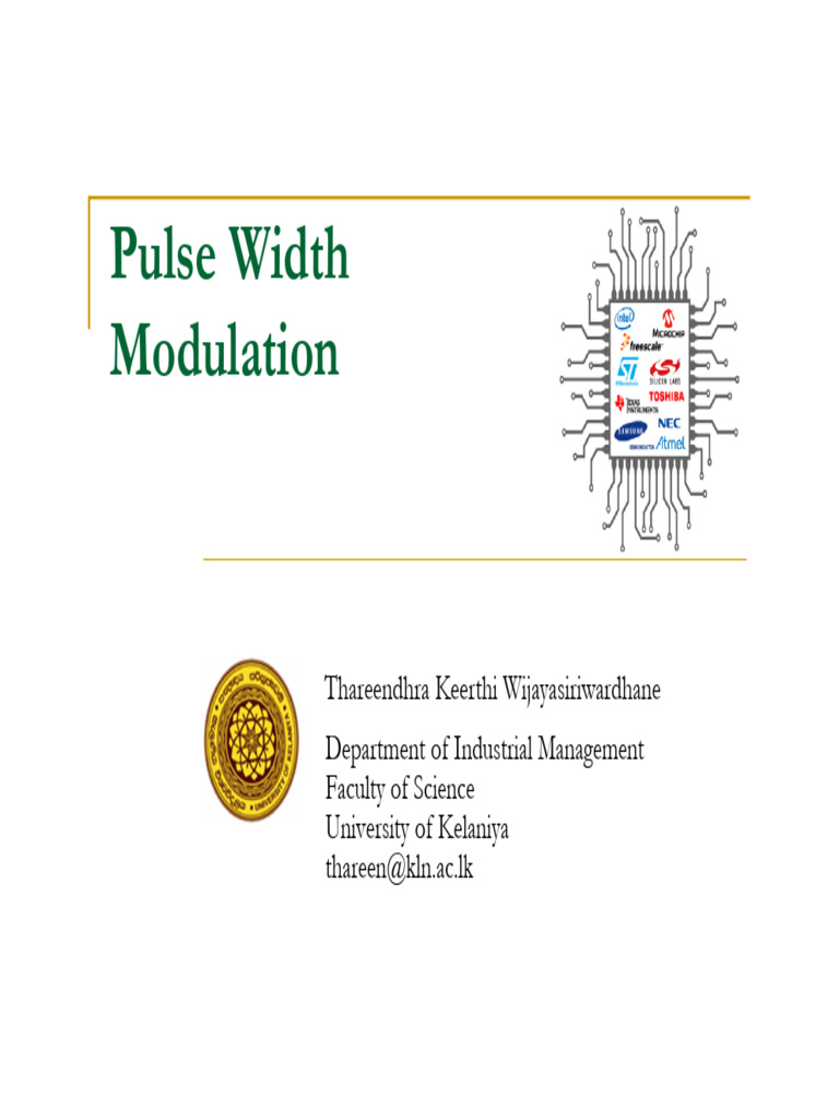 Pulse Width Modulation | PDF | Information And Communications Technology | Electricity