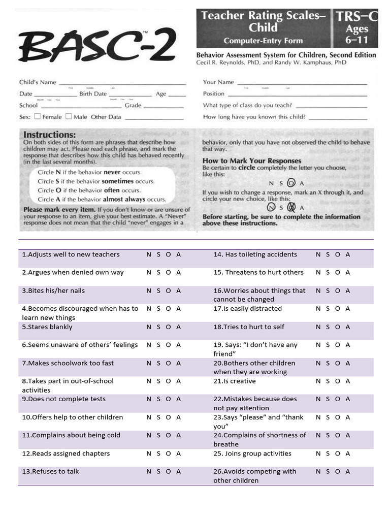 Basc 2 PRS - English Negre | PDF