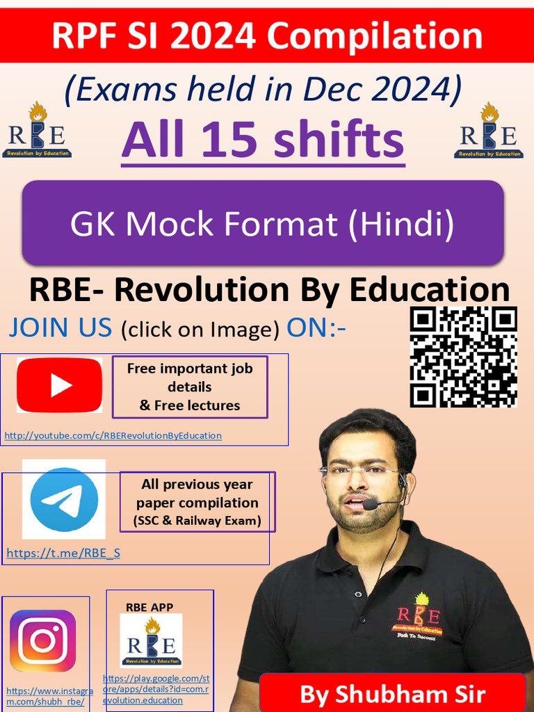 GK_MCQ_(hindi)RPF SI 2024 CBT-1_RBE_compressed | PDF